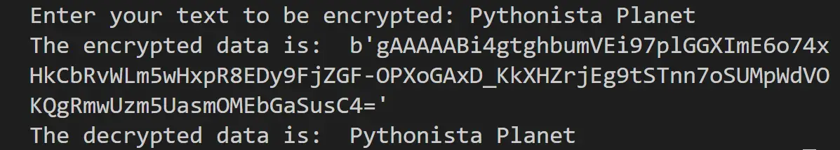 Cryptography Using Python Modules Pythonista Planet